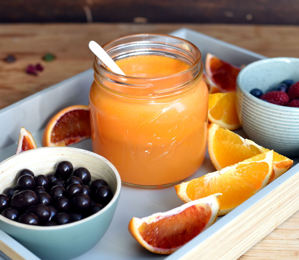Appelsin- og gulrotjuice med ingefær - Mias Mat